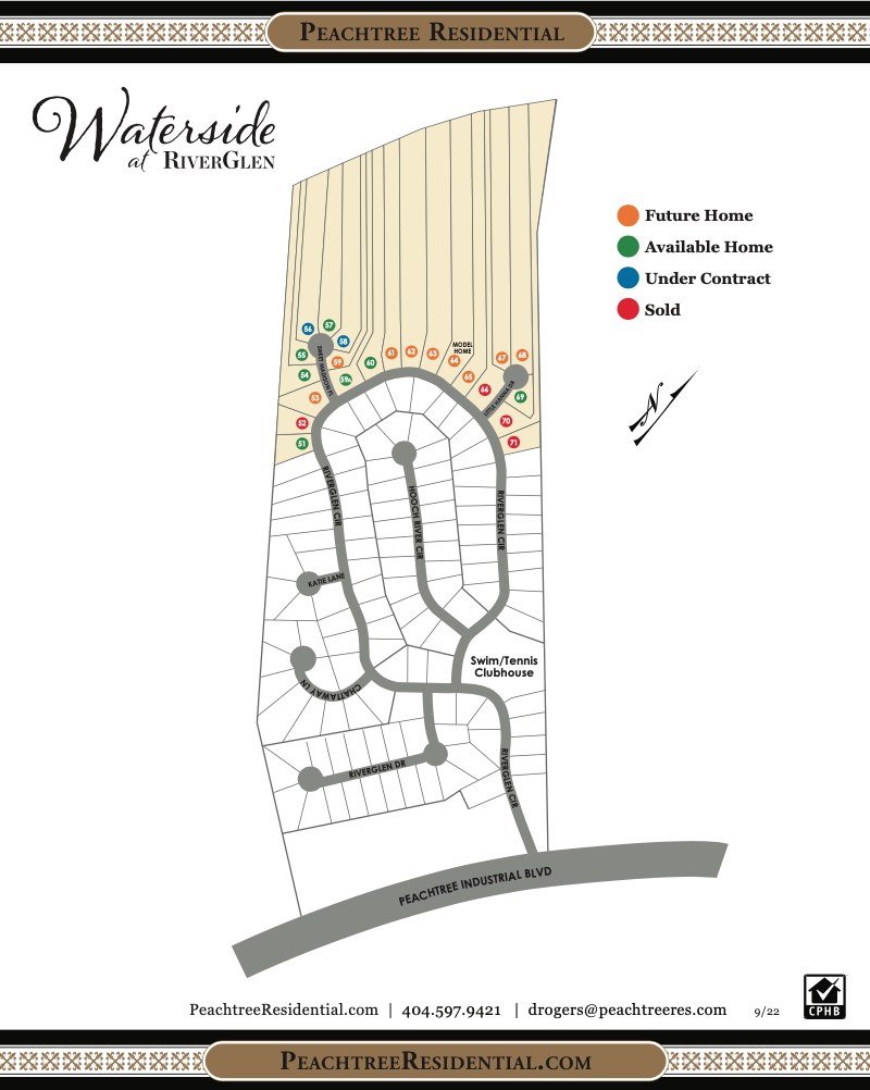 Waterside at riverglen full map - Peachtree Residential