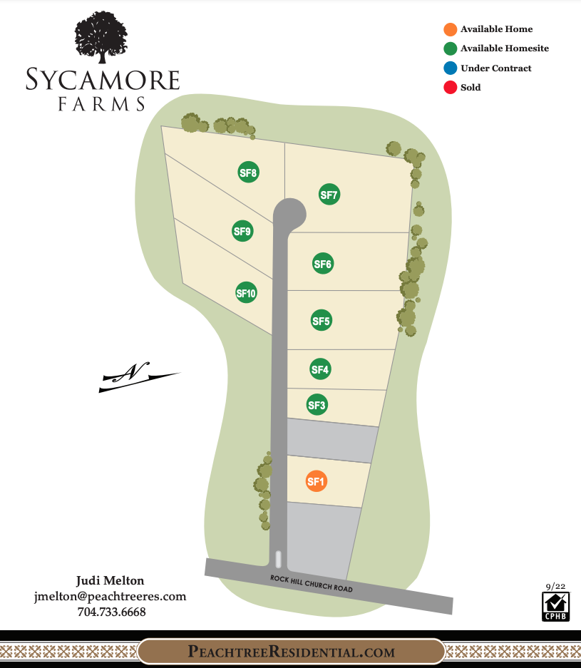 Sycamore Farms site plan - Peachtree Residential